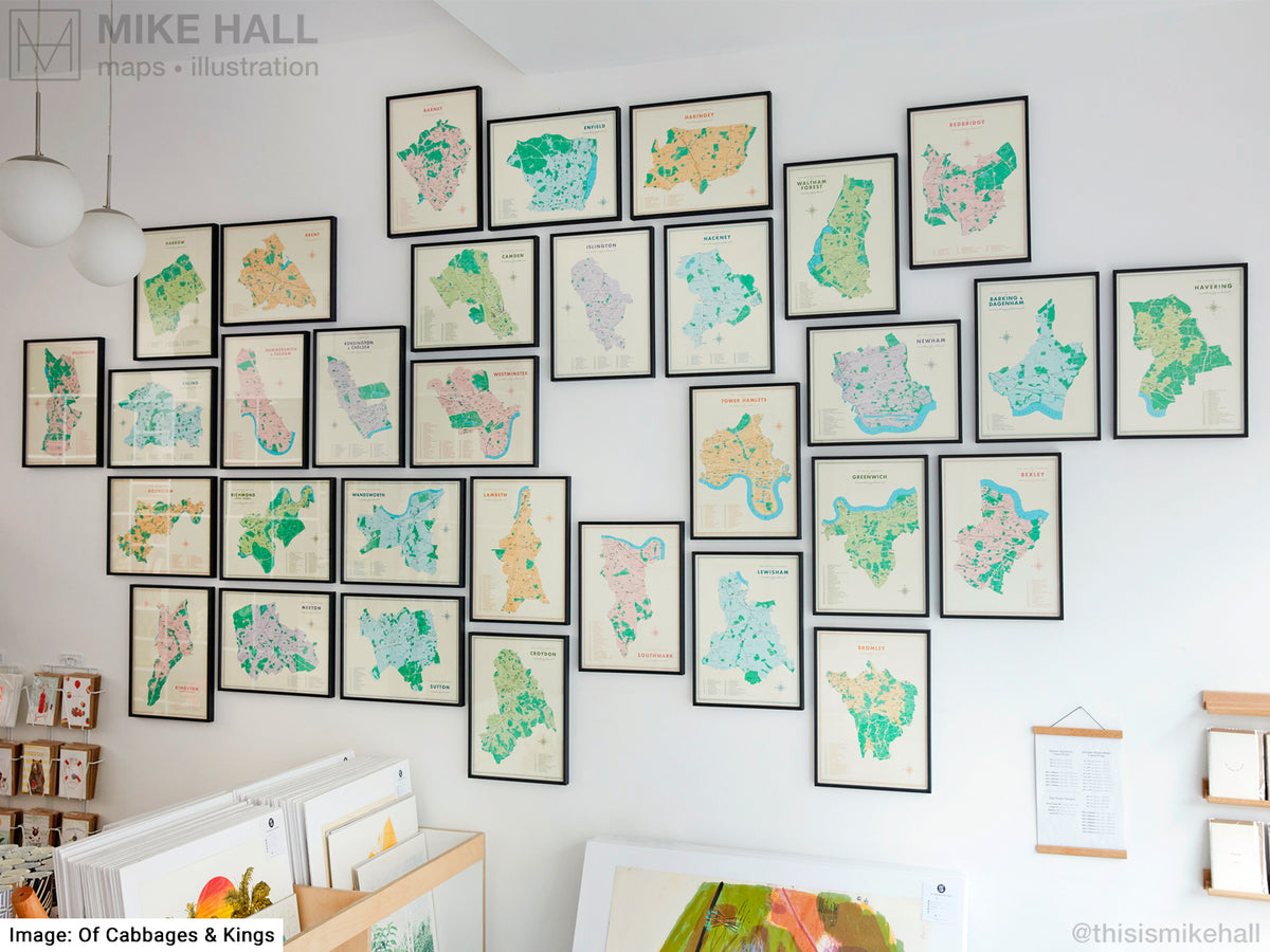 Retro London Boroughs: The Complete Collection – Mike Hall Maps ...